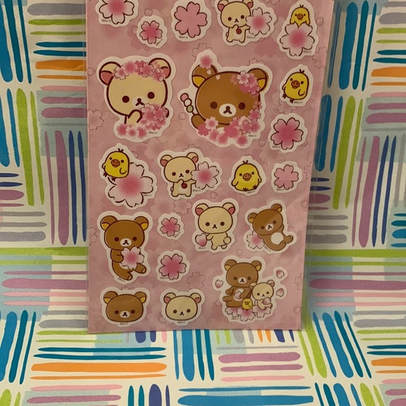 san-x | Office | Cherry Blossom Rilakkuma Sticker Sheet | Poshmark